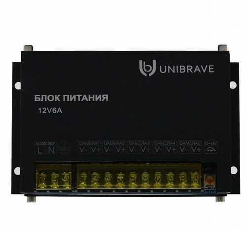 UB-бп-12V6А-5CH Блок питания Unibrave