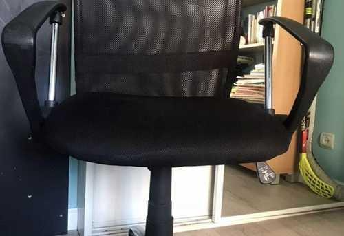 Кресло стул 2шт офисный на колесах кожаный