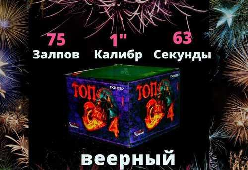 Фейерверк салют веерный Топ 4 премиум