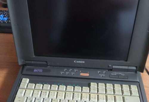 Ретро ноутбук со встроенным принтером canon BN700