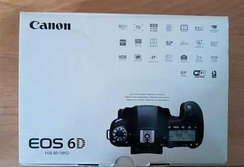 Коробка от фотоаппарата Canon 6D