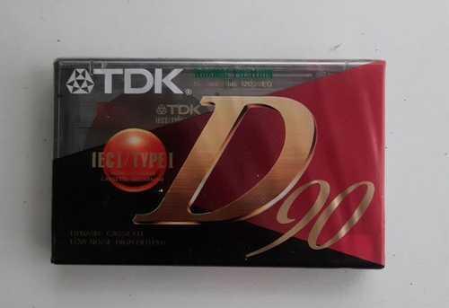 Аудиокассета TDK D-90EA новая запечатанная Япония