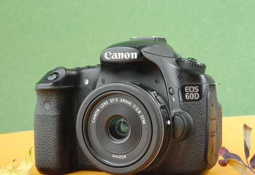 Фотоаппарат Canon 60D kit 24mm f2.8 STM