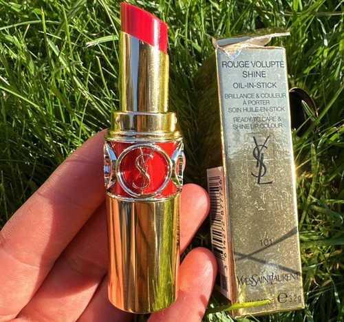 Помада ysl Rouge volupte shine oil in stick 101