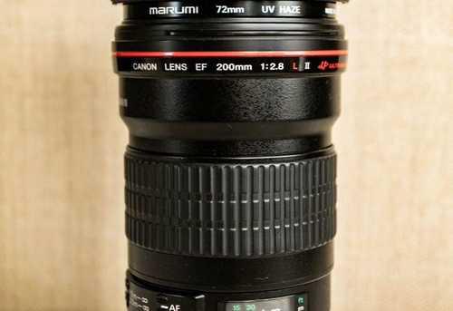 Фотообъектив Canon 200 mm L 2.8 новый