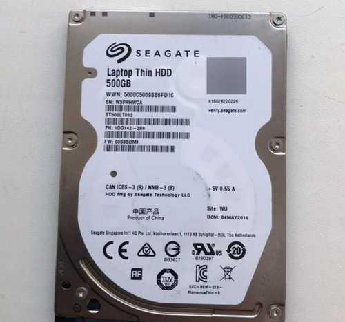 Жесткий диск 500 гб 2.5 Seagate