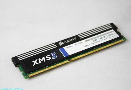 Оперативная память DDR3 4 GB 1600 MHz Corsair