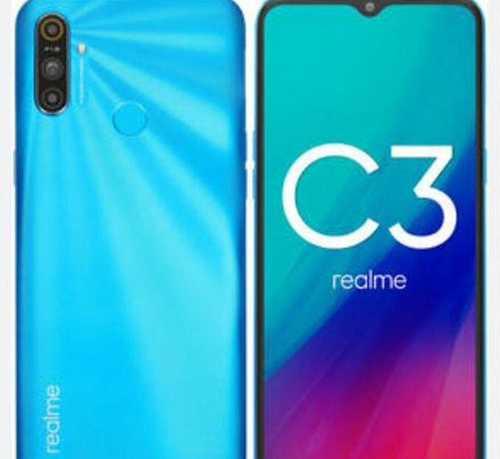 Смартфон Realme C3 3\64GB. Синий