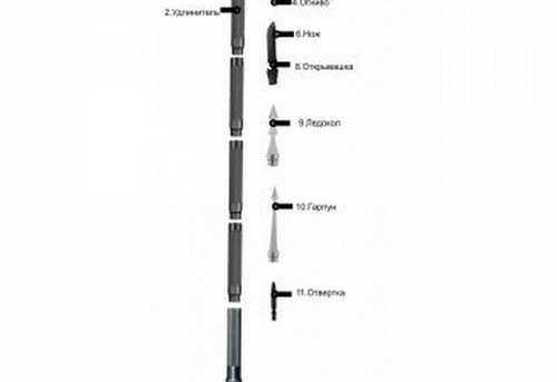 Лопата helios складная многофункциональная 110 см