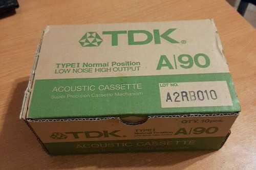 Аудиокассеты новые TDK A90