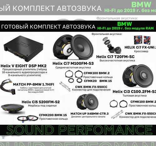 Акустика Helix BMW HiFi готовое решение