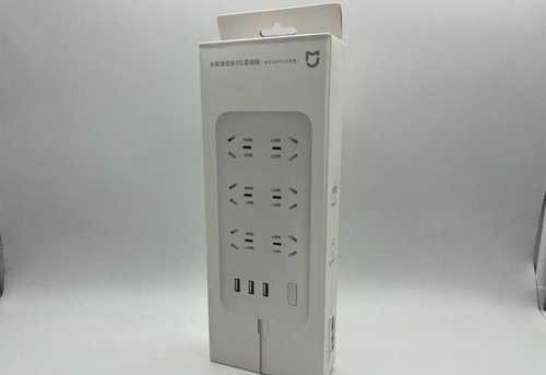 Удлинитель Xiaomi Mi Power Strip 6 розеток, 3 USB