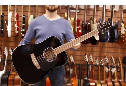 Caraya F600-BK черная акустическая гитара