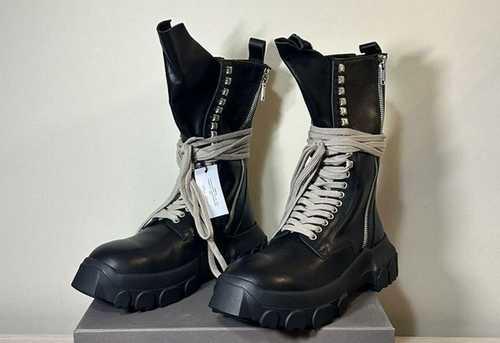 Rick Owens Bozo Tractor Lace Up Combat Black 43IT