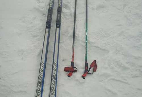 Лыжи беговые fisher размер бот. 43 лыж длина 195с