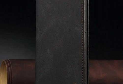 Черный чехол-книжка для телефона oppo reno 5 pro