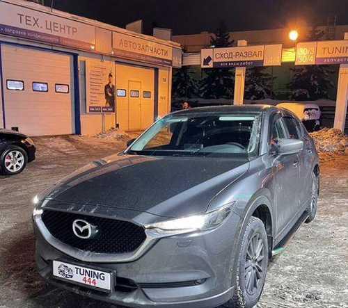 Дефлекторы окон хром молдинг Mazda CX 5