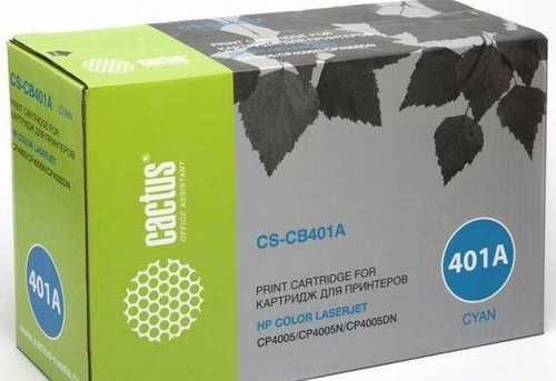 Картридж лазерный Cactus CS-CB401AR CB401A голубой