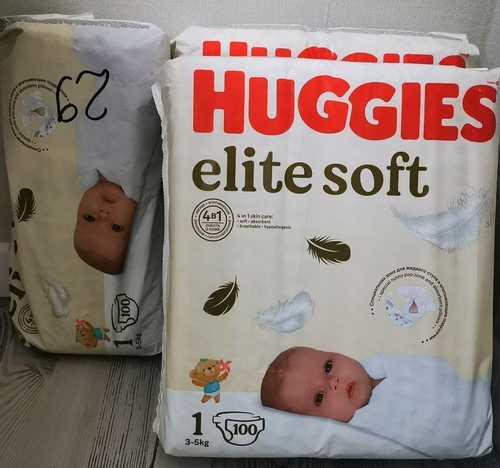 Подгузники детские Huggies elite soft