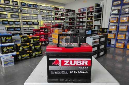 Аккумулятор 60Ач 600А Zubr (Exide) Ultra обратный