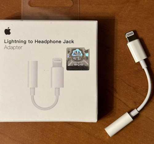 Переходник Apple lightning - mini jack 3.5