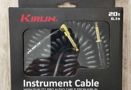 Гитарный кабель Kirlin Premium Coil Cable 6m Black