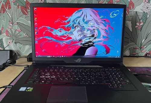 17.3" ASUS ROG GL703G, 1128 ГБ, Core i5-8300H, RAM 8 ГБ, GeForce GTX 1050 Ti 4 ГБ