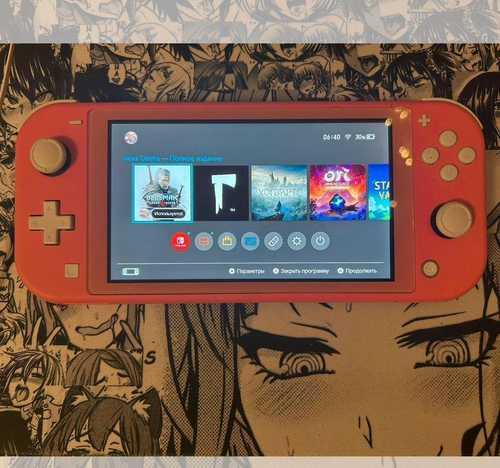 Nintendo switch lite розовая