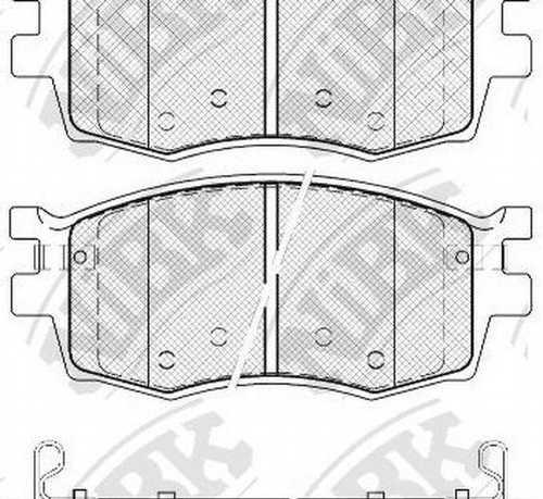 Колодки тормозные дисковые перед PN0435 NiBK