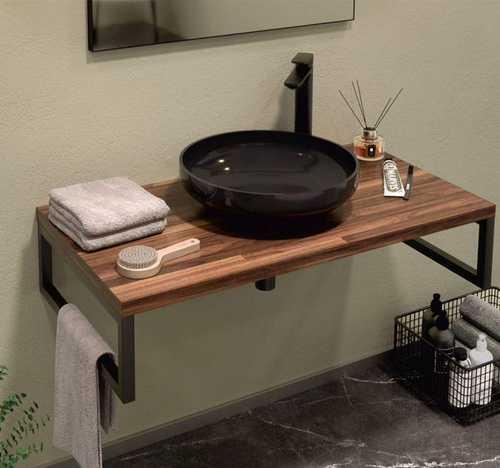 Консоль под раковину orka Kestel 95 подвесная, оре