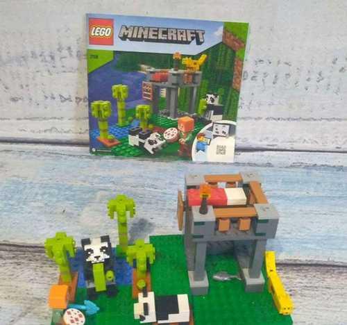 Lego minecraft питомник панд