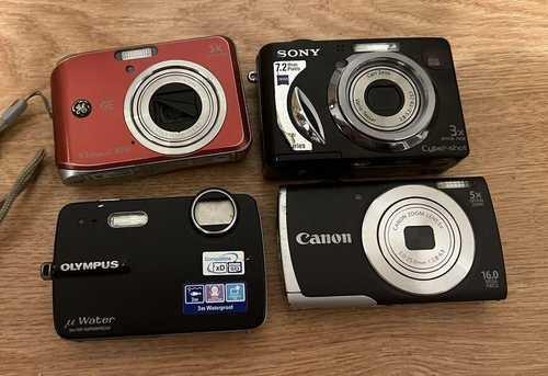 Компактный фотоаппарат на запчасти Canon Sony