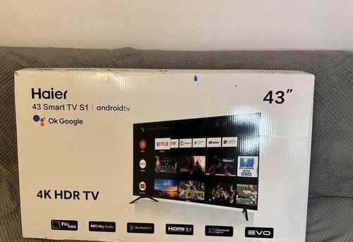 Haier 43 Smart TV S1 4K 2023 Новый Гарантия Чек