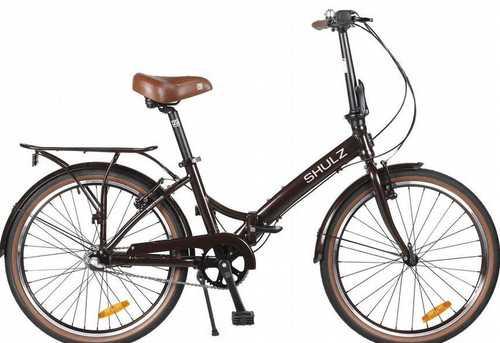 Cкладной велосипед shulz Krabi V-brake коричневый