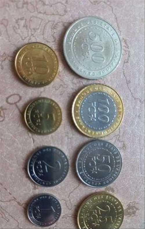 Набор монет Центрально Африканский Франк