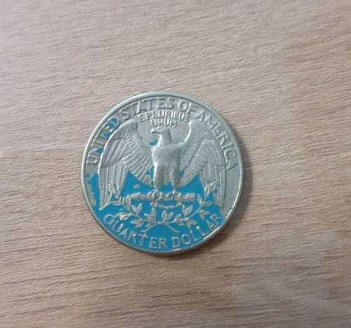 Монета liberty quarter dollar 1982