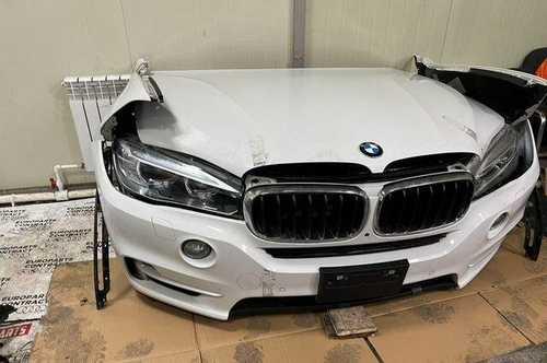 Белый ноускат с капотом и крыльями на BMW X5 (F15)