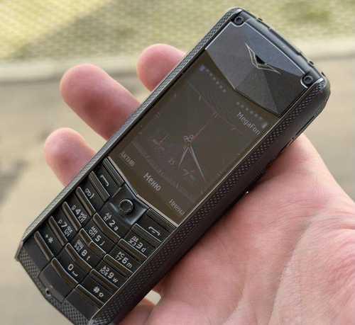 Vertu Ascent X Knurl Pure Black черный рифленный