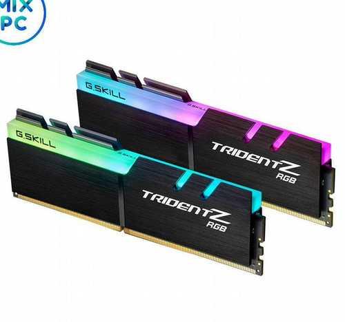 Оперативная память DDR4 16GB (2x8GB) 3200Mhz G.Skill Trident Z RGB F4-3200C16D-16gtzr Б.У