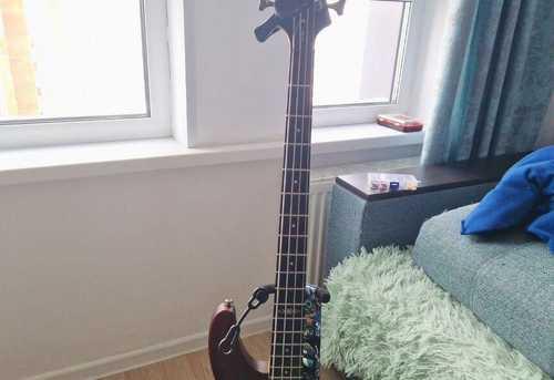 Бас гитара Schecter sgr c-4 bass walnut satin