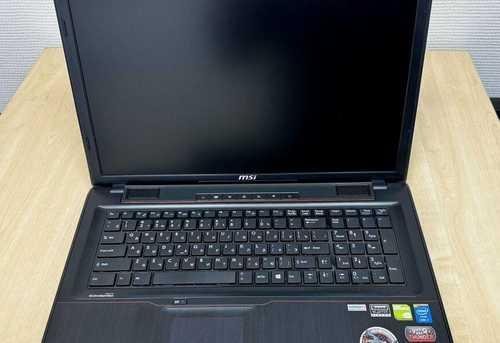 Игровой ноутбук 17.3" MSI CX70 2OD-001RU, 1000 ГБ, Core i7-4702MQ, RAM 8 ГБ, GeForce GT 740M 2 ГБ