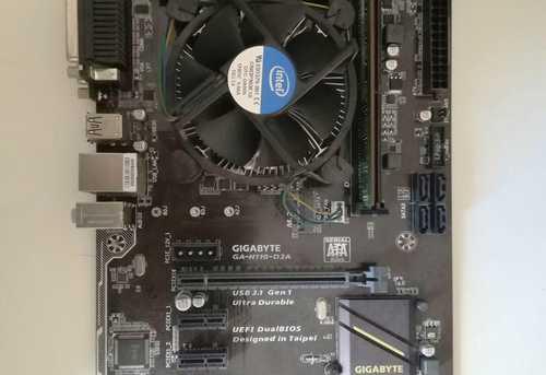 Gigabyte ga h110 d3a + g3900 + 4gb ram