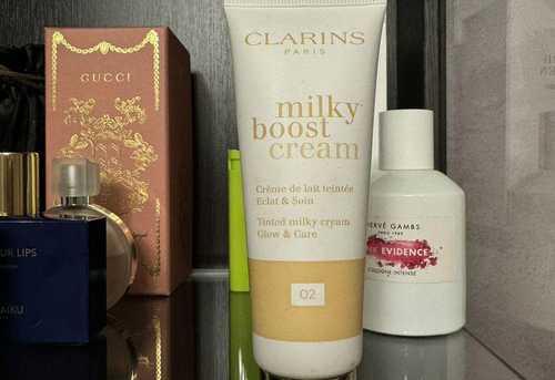 Крем тональный clarins milky boost cream 02