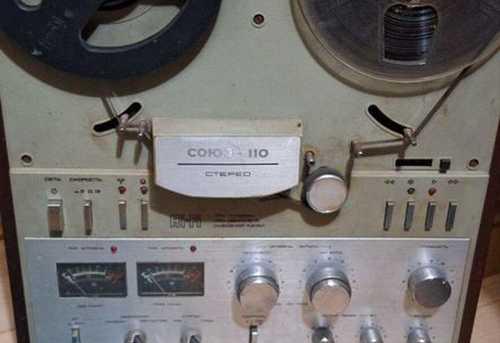 Катушечный магнитофон союз 110