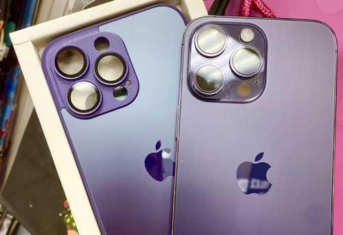 Чехол на iPhone 14 pro max magsafe фиолетовый