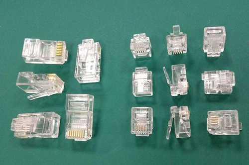 Коннектеры RJ11 и RJ45 по штучно