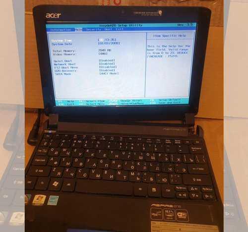 Нетбук acer aspire one