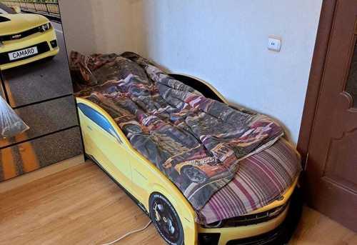 Кровать машина Камаро Transformer UNO с матрасом