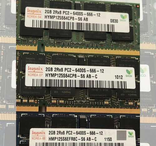 Память для ноутбуков sodimm DDR1, DDR2, DDR3