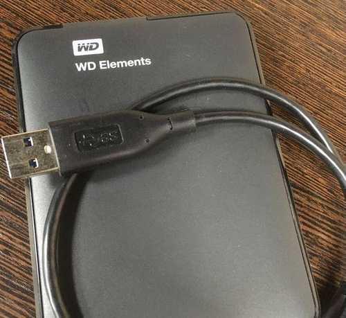 Переносной жёсткий диск Wd Elements 1Tb (п87)